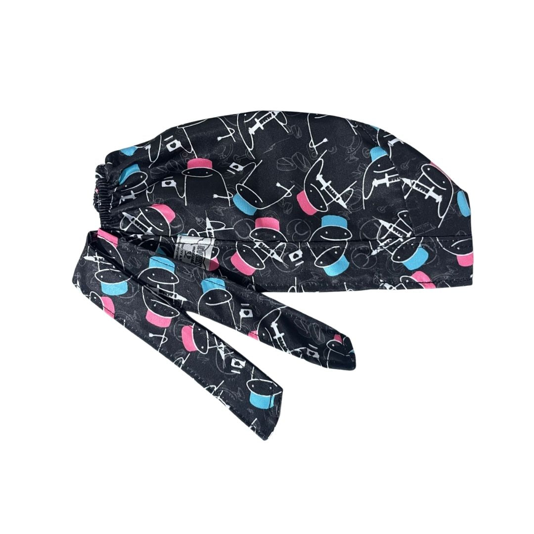 Gorro Medico Quirúrgico - Enfermeria - Meme Flork Hospital - Negro 2 ...